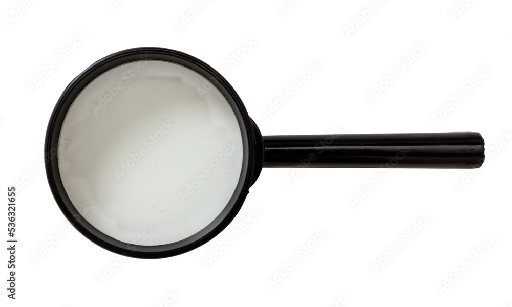Photo & Art Print Magnifying glass isolated, transparent background ...