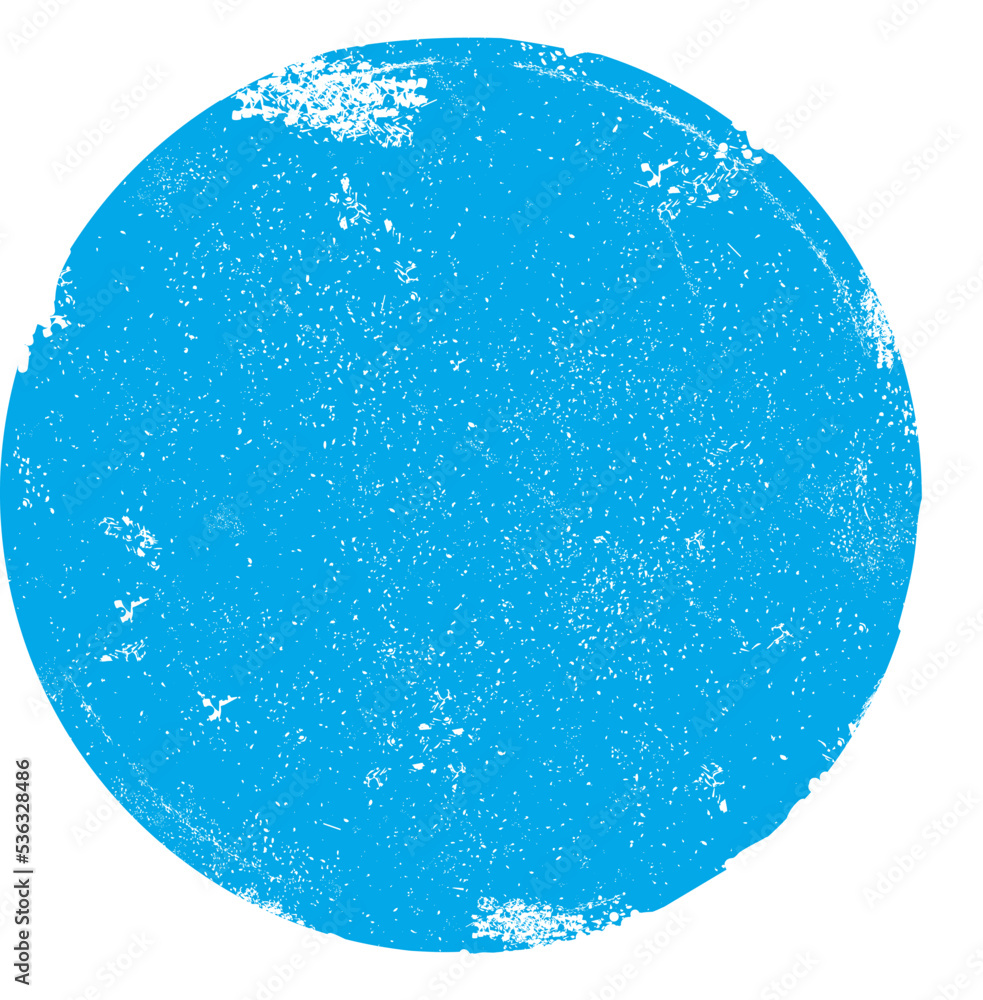 Blue grunge circle stamp. Round stamp vector isolated on white ...