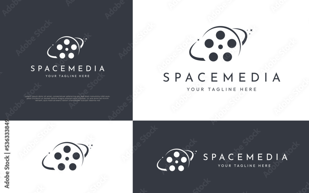 Creative logo design for movie and television industry. Unique symbol ...