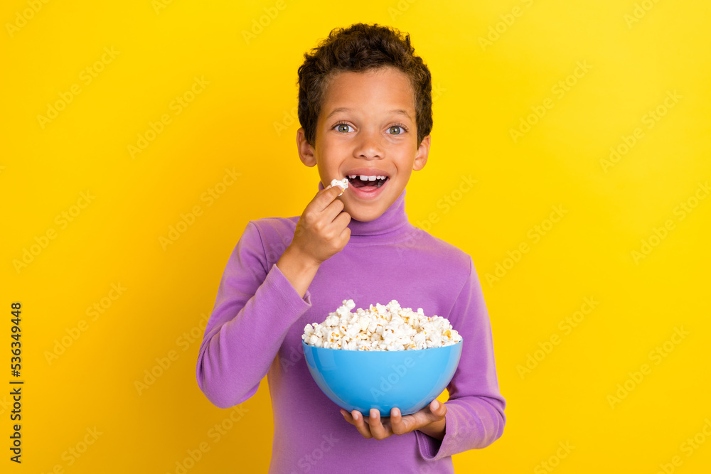 Kid Eating Popcorn