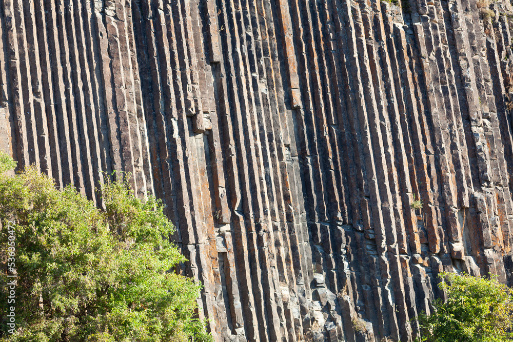 Columnar Basalts on the shores of the Snake river near Lewiston, Idaho ...