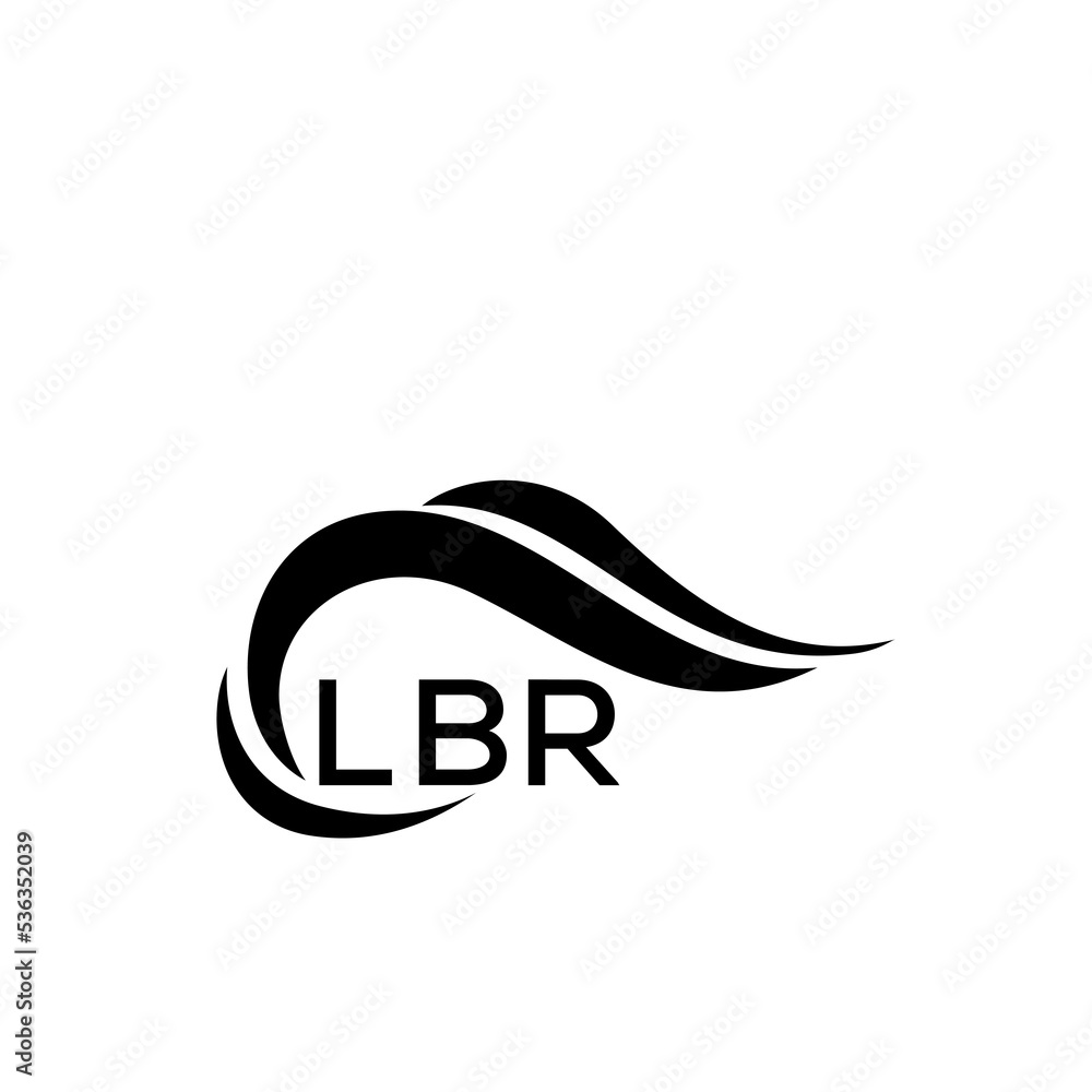 LBR letter logo. LBR blue image on white background. LBR Monogram logo ...