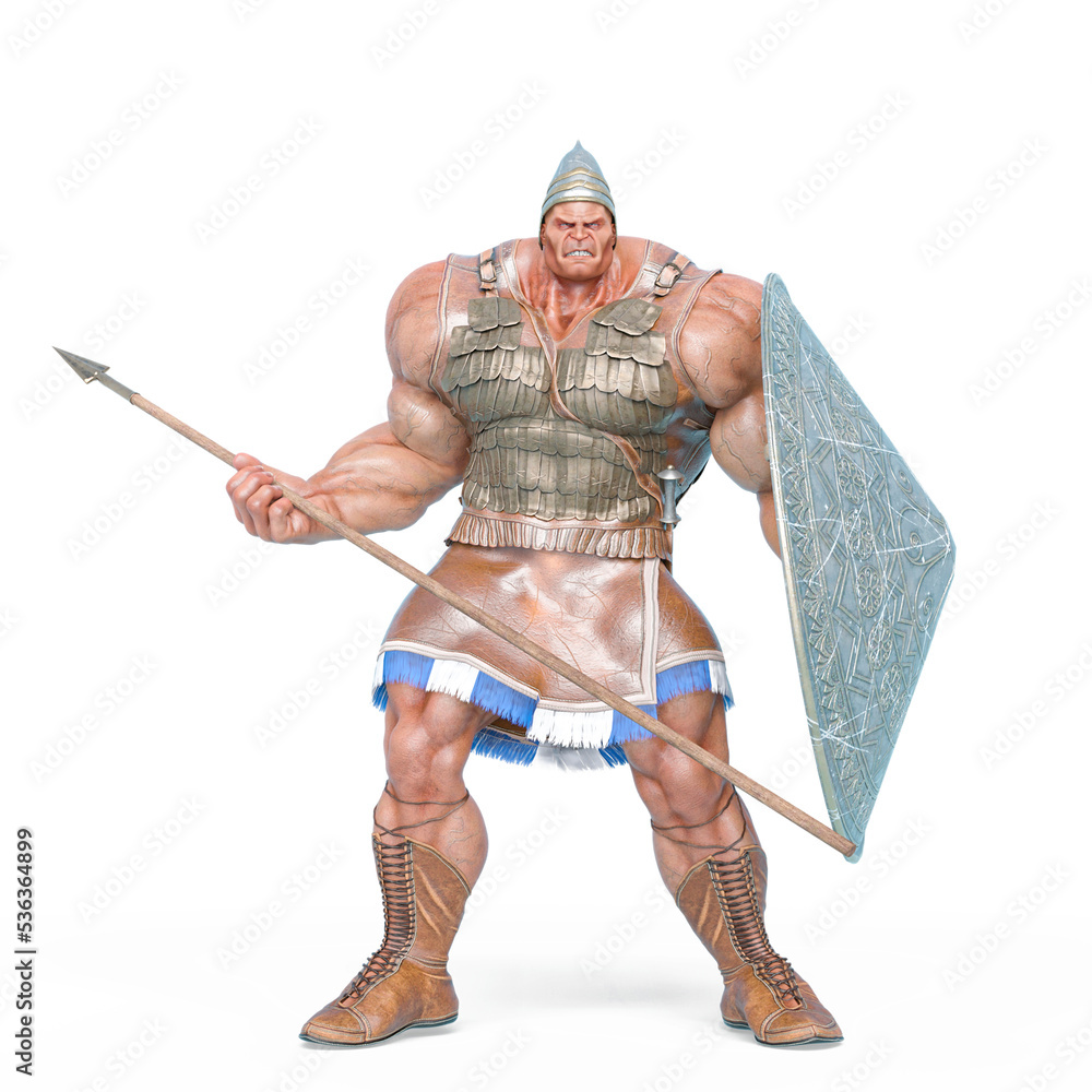 goliath in white background Stock Illustration | Adobe Stock