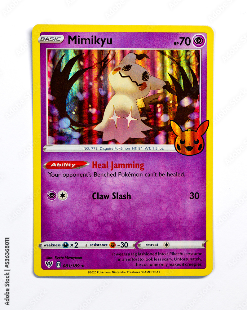 Hamburg, Germany - 08192022: photo of the english pokemon holo ...