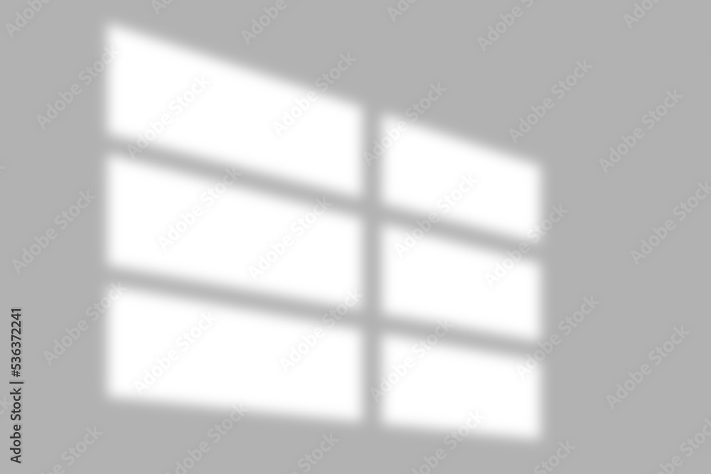 Window drop shadow on a wall. Minimal background. Interior mockup ...