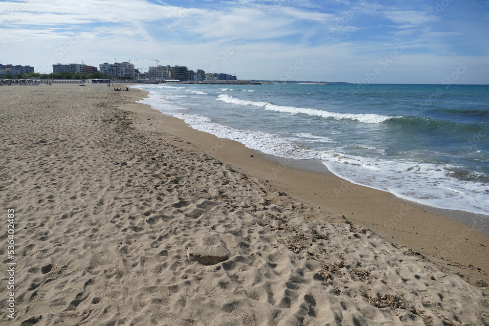 Spiaggia San Francesco Alla Rena. Bari, sud Italia Stock Photo | Adobe ...