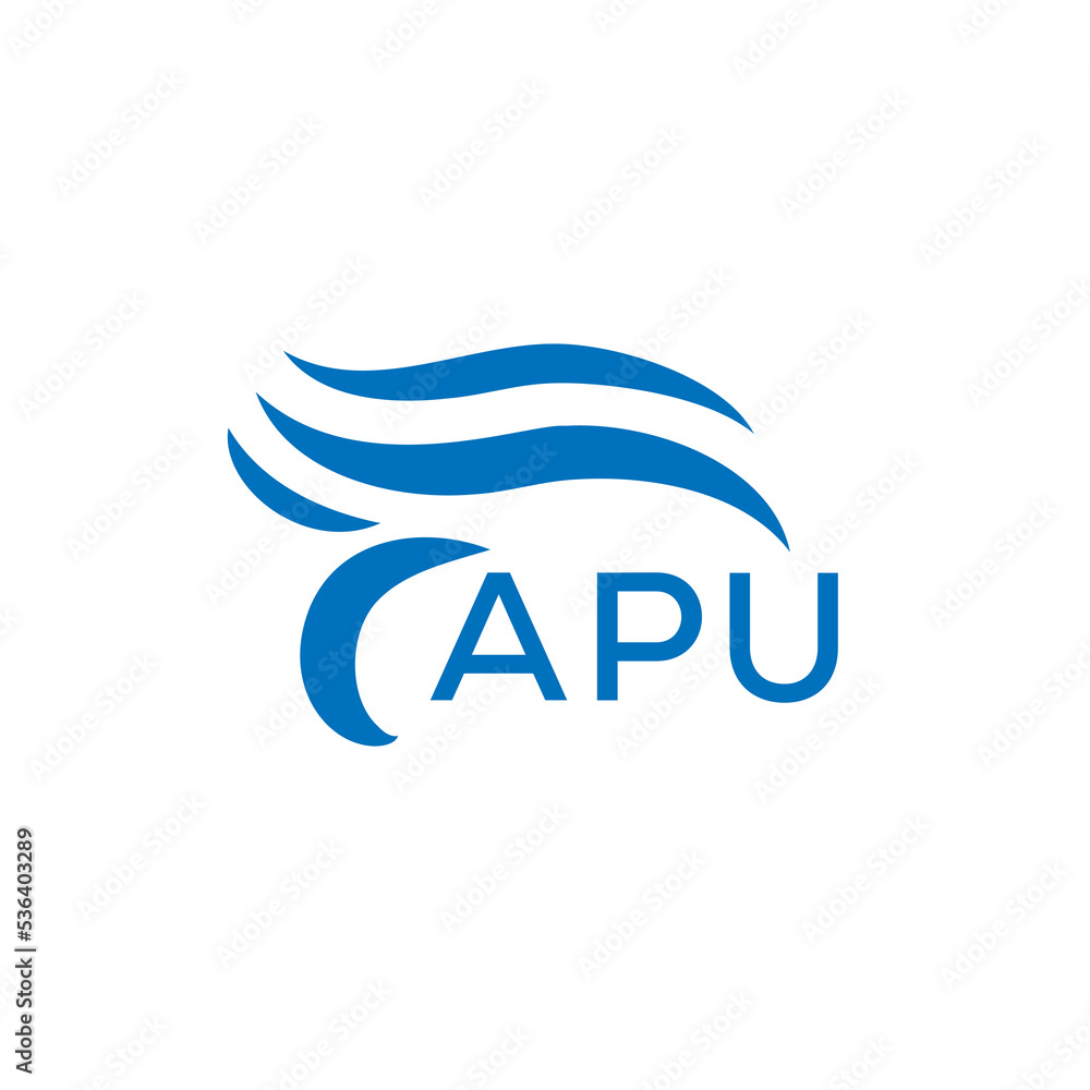 APU letter logo. APU Monogram logo design for entrepreneur and business ...