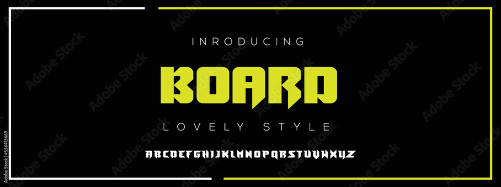 BOARD Elegant alphabet letters font and number. Classic Lettering ...