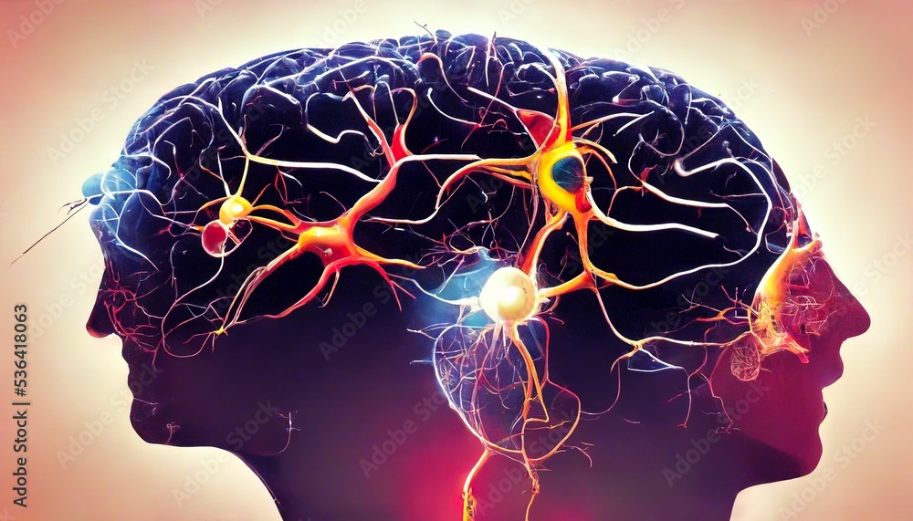 Hyper Realistic Illustration Of Two Human Brains Connected To Each Other On A White Background