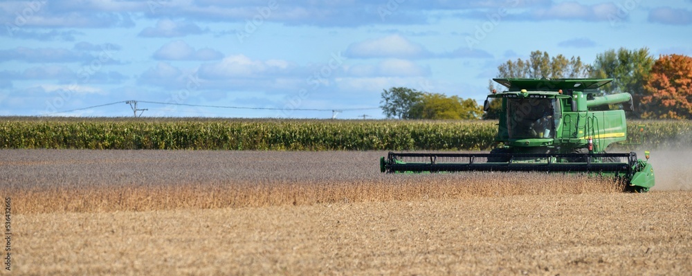 John Deere Combine Soybean