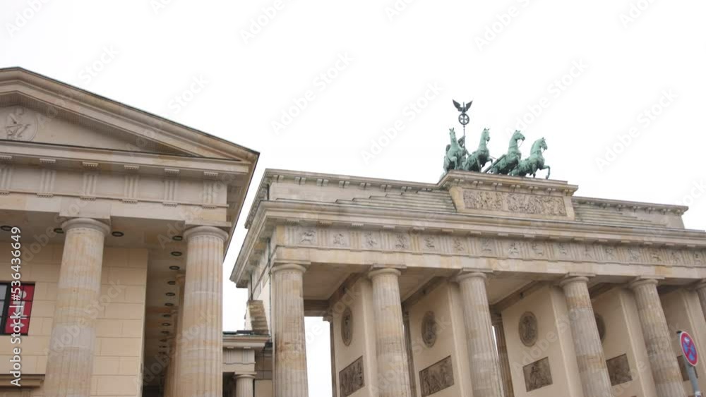 Berlin's Brandenburg Gate, German Brandenburger Tor, is a 18th-century ...