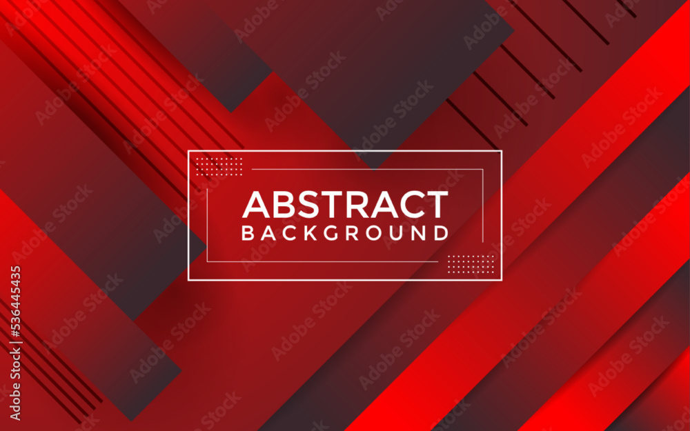 Abstract red gradient geometric shape background Stock Vector | Adobe Stock