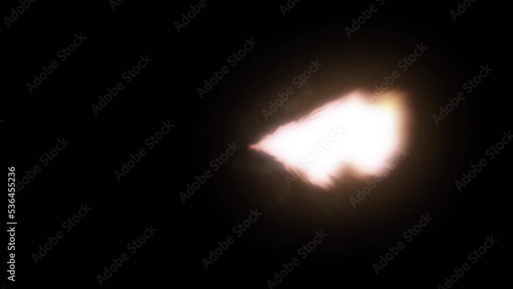 muzzle flashes straight fire montage in slow-motion. Dangerous shooting against black screen ...