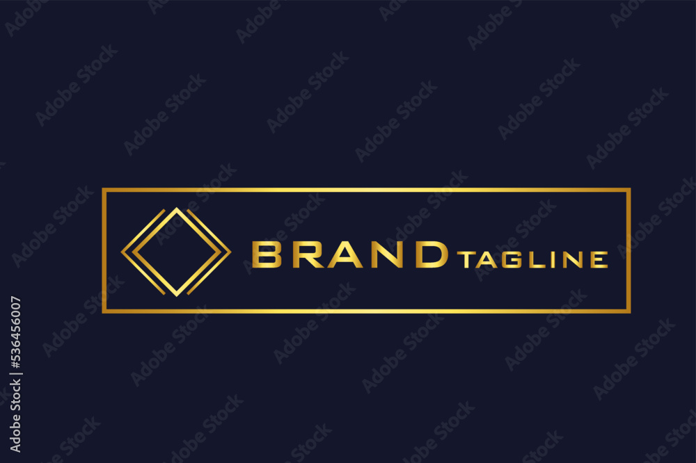 modern gold frame table concept design Stock Vector | Adobe Stock