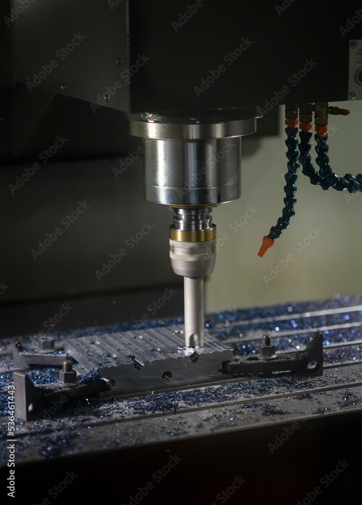CNC machining center cutting mold Stock Photo | Adobe Stock