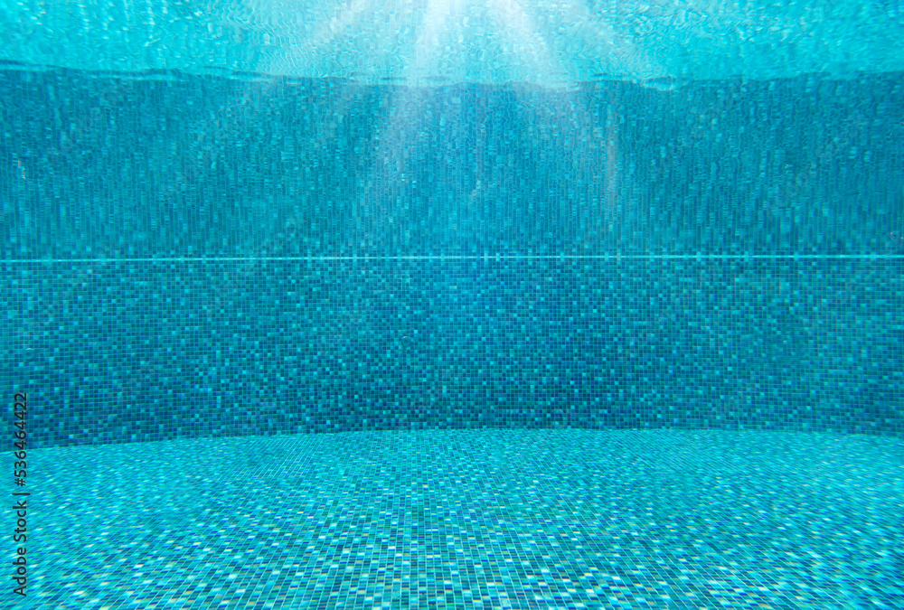 Underwater in Swimming Pool for nature Background. Stock-Foto | Adobe Stock