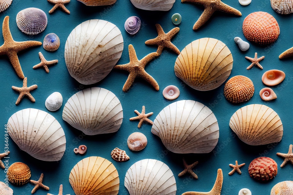 Sea Shells and Sand Seamless Texture Pattern Tiled Repeatable ...