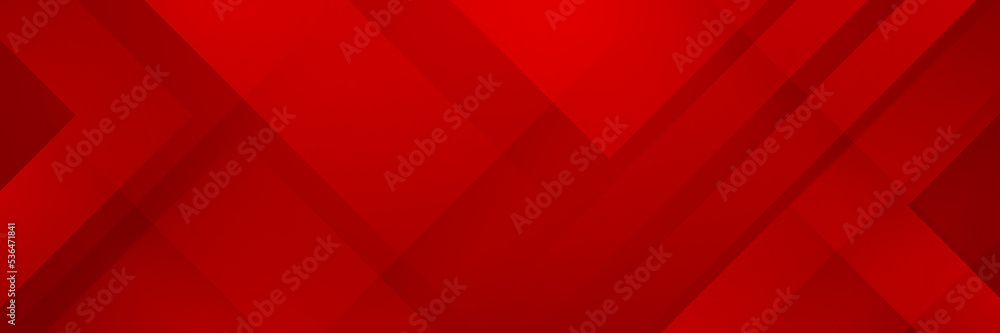 Abstract red deometric banner design background Stock Vector | Adobe Stock