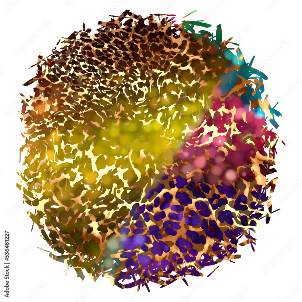 Abstract leopard brush stroke png,Animal skin Abstract multicolor png ...