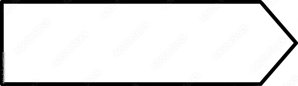 Black line label template banner vector illustration. Contour curved ...