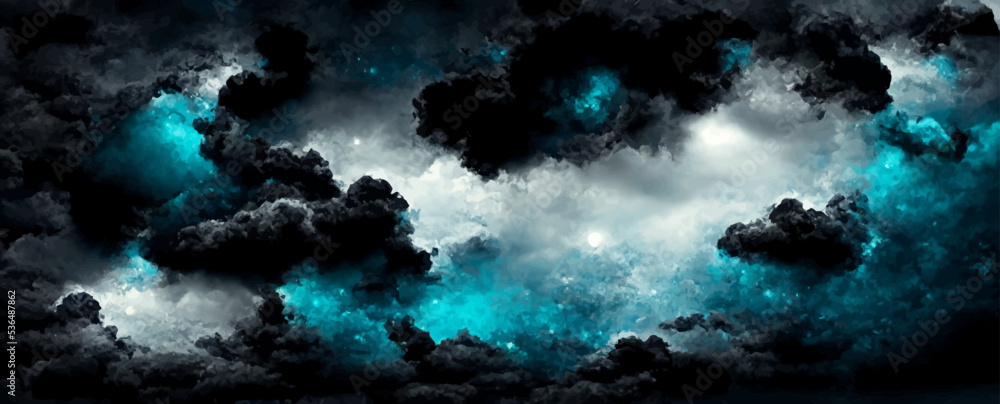 Dark Teal And Black Background