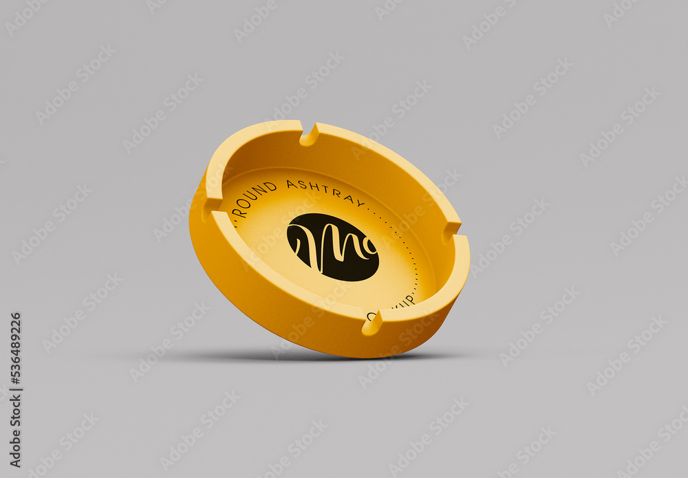 Floating Ashtray Mockup Stock Template | Adobe Stock