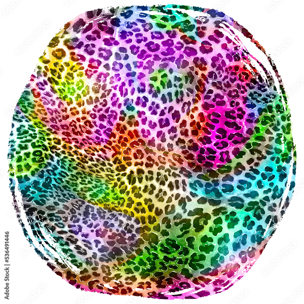 Abstract leopard brush stroke png,Animal skin Abstract multicolor png ...