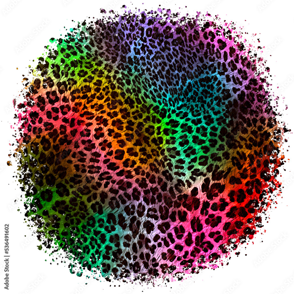 Abstract leopard brush stroke png,Animal skin Abstract multicolor png ...