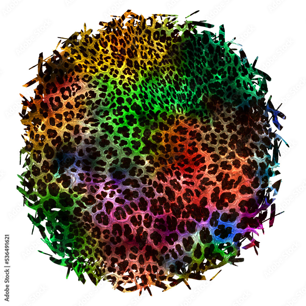 Abstract leopard brush stroke png,Animal skin Abstract multicolor png ...