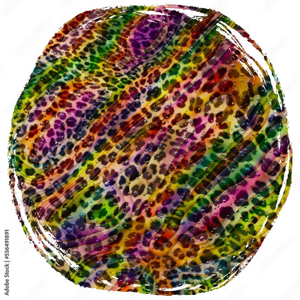 Abstract leopard brush stroke png,Animal skin Abstract multicolor png ...