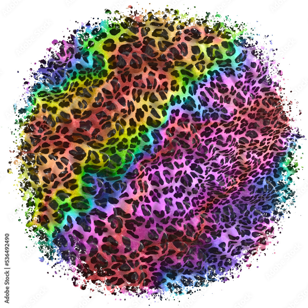 Abstract leopard brush stroke png,Animal skin Abstract multicolor png ...