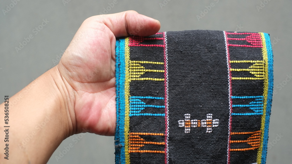 the traditional cloth of the Batak people of North Sumatra in Indonesia ...