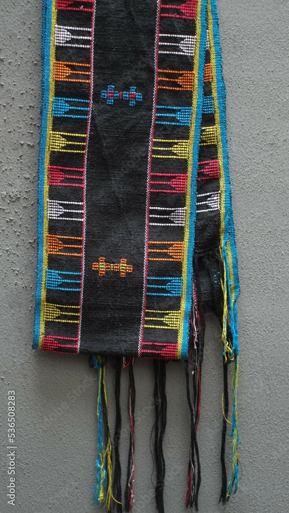 the traditional cloth of the Batak people of North Sumatra in Indonesia ...