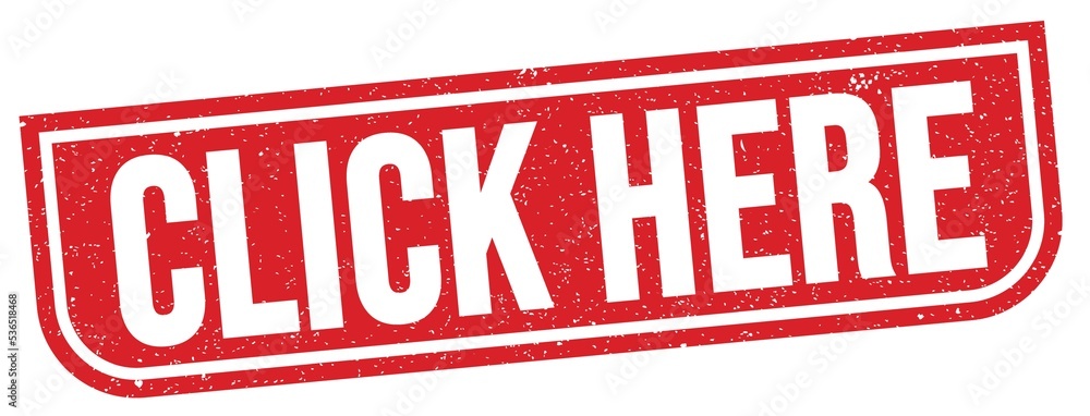 CLICK HERE text written on red stamp sign. Stock Illustration | Adobe Stock