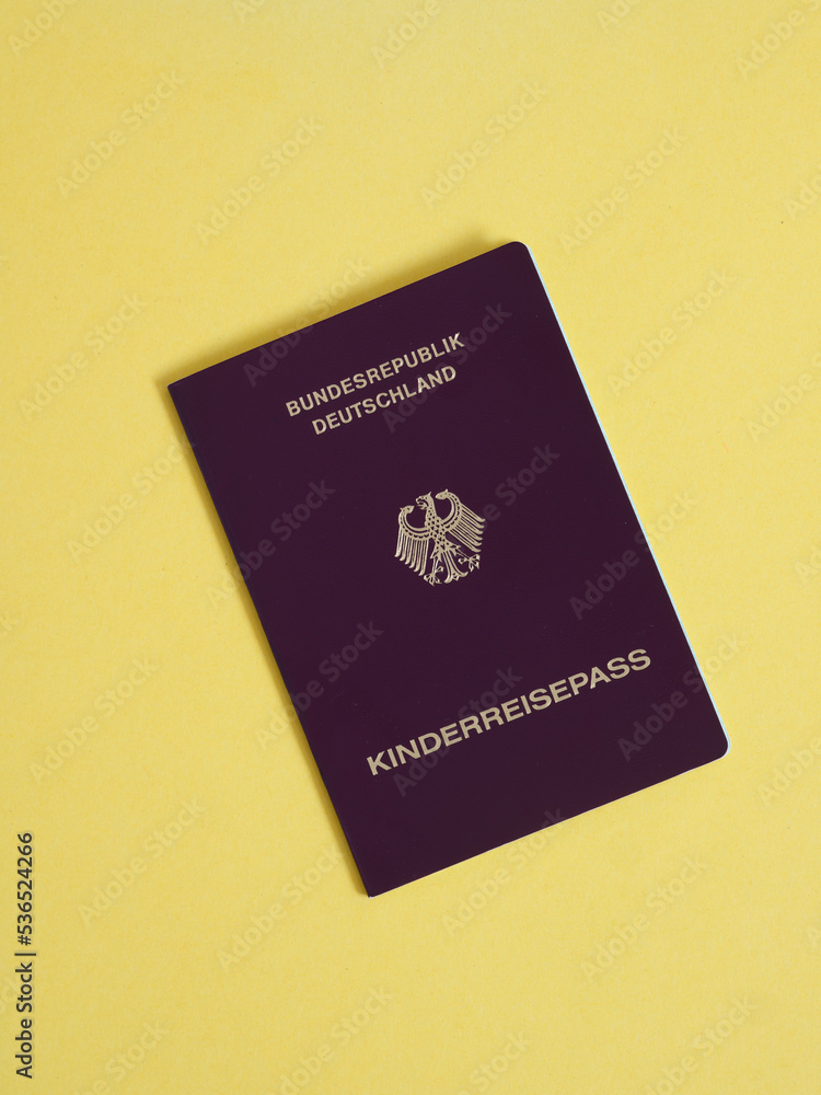 Burgundy red biometric german youth passport covers called Reisepass ...