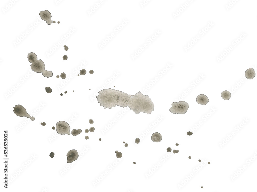 Watercolor abstract beige splash. Cut out hand drawn PNG illustration ...