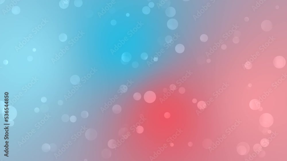 Caribbean blue and khmer curry bokeh gradient background loop motion. Moving bubbles colorful ...