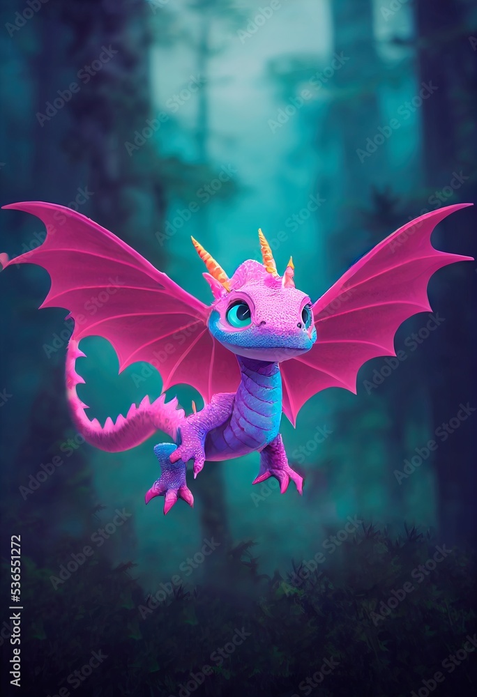 Pink Dragons Wallpaper