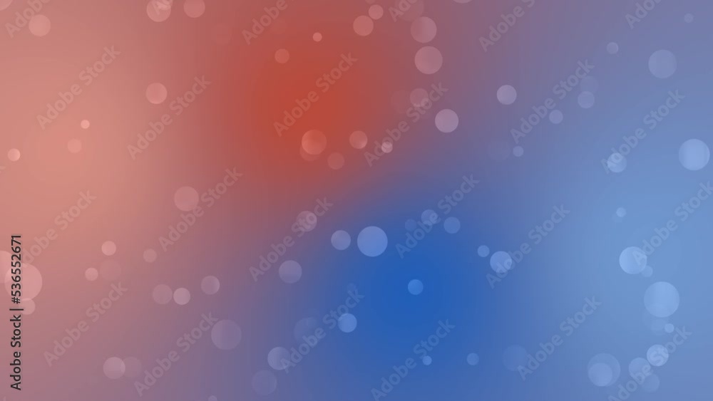 Browned off and amnesia blue bokeh gradient background loop motion. Moving bubbles colorful ...
