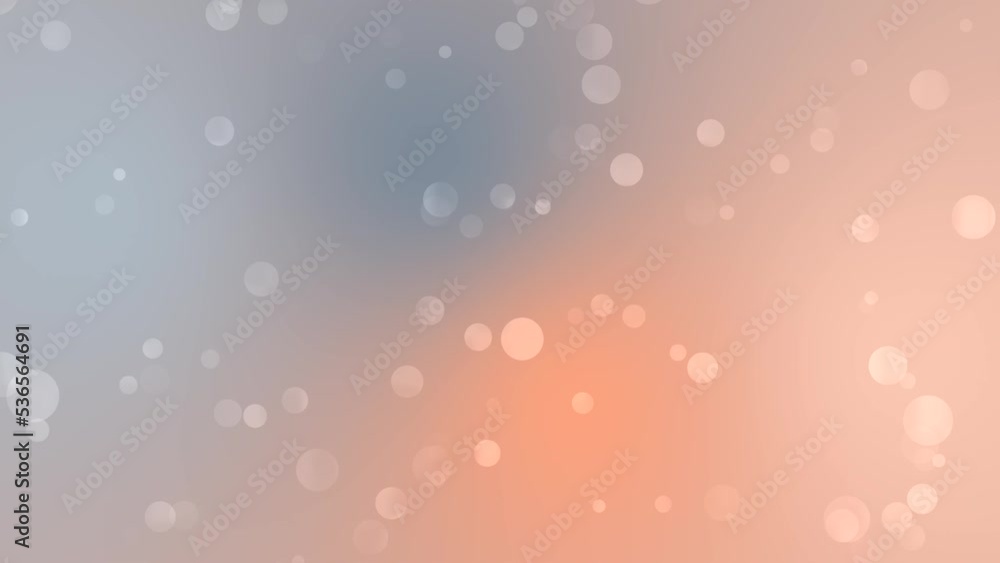 Vidéo Stock Light salmon and light slate grey bokeh gradient background loop motion. Moving ...