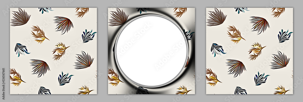 Textile and wallpaper patterns. A printable digital illustration work ...