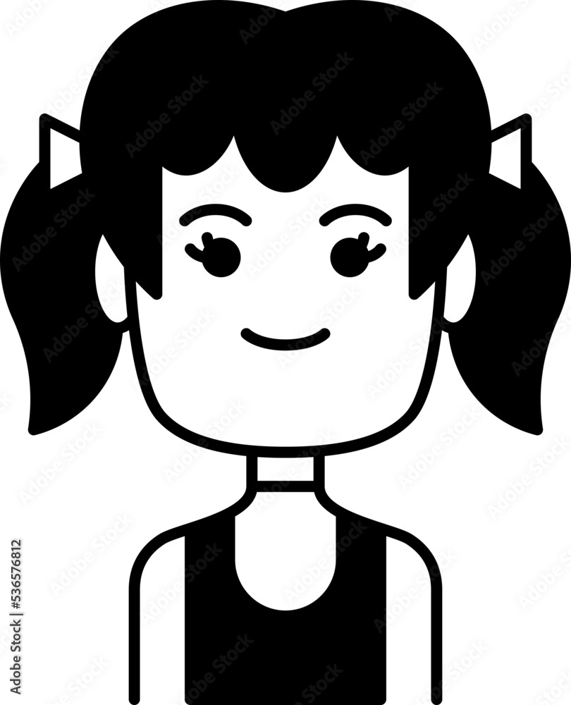 niece icon Stock Vector | Adobe Stock