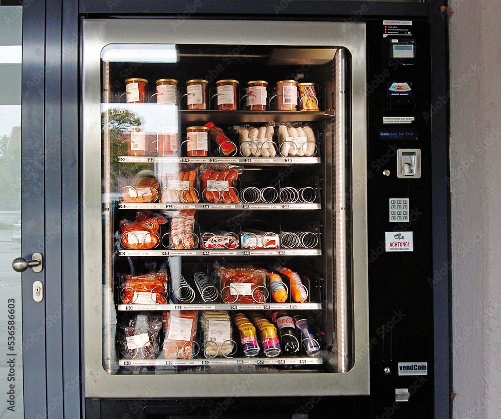 Typical German: sausage vending machine outdoor, in case you need ...