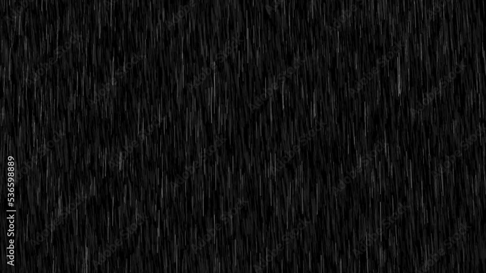 3d Realistic Rain Falling On Alpha Channel, Rain Falling On Black ...