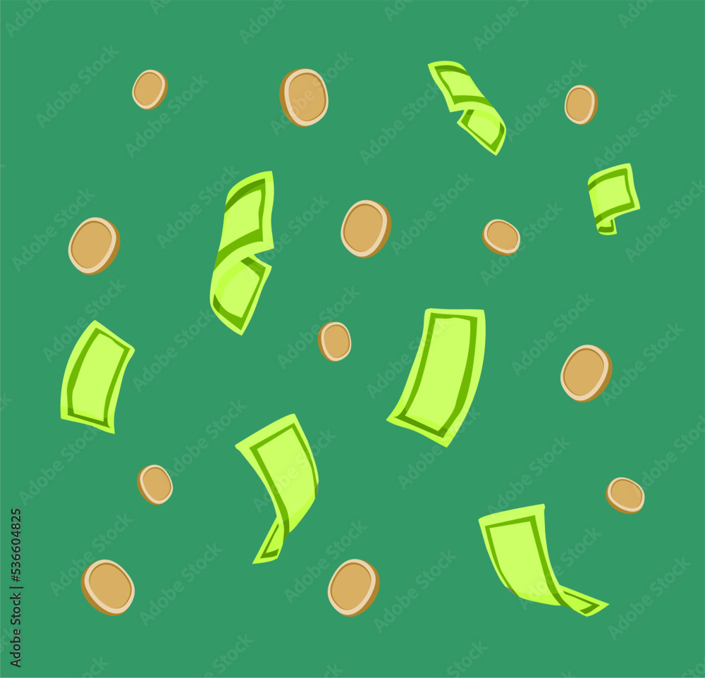 Flying Money Vector