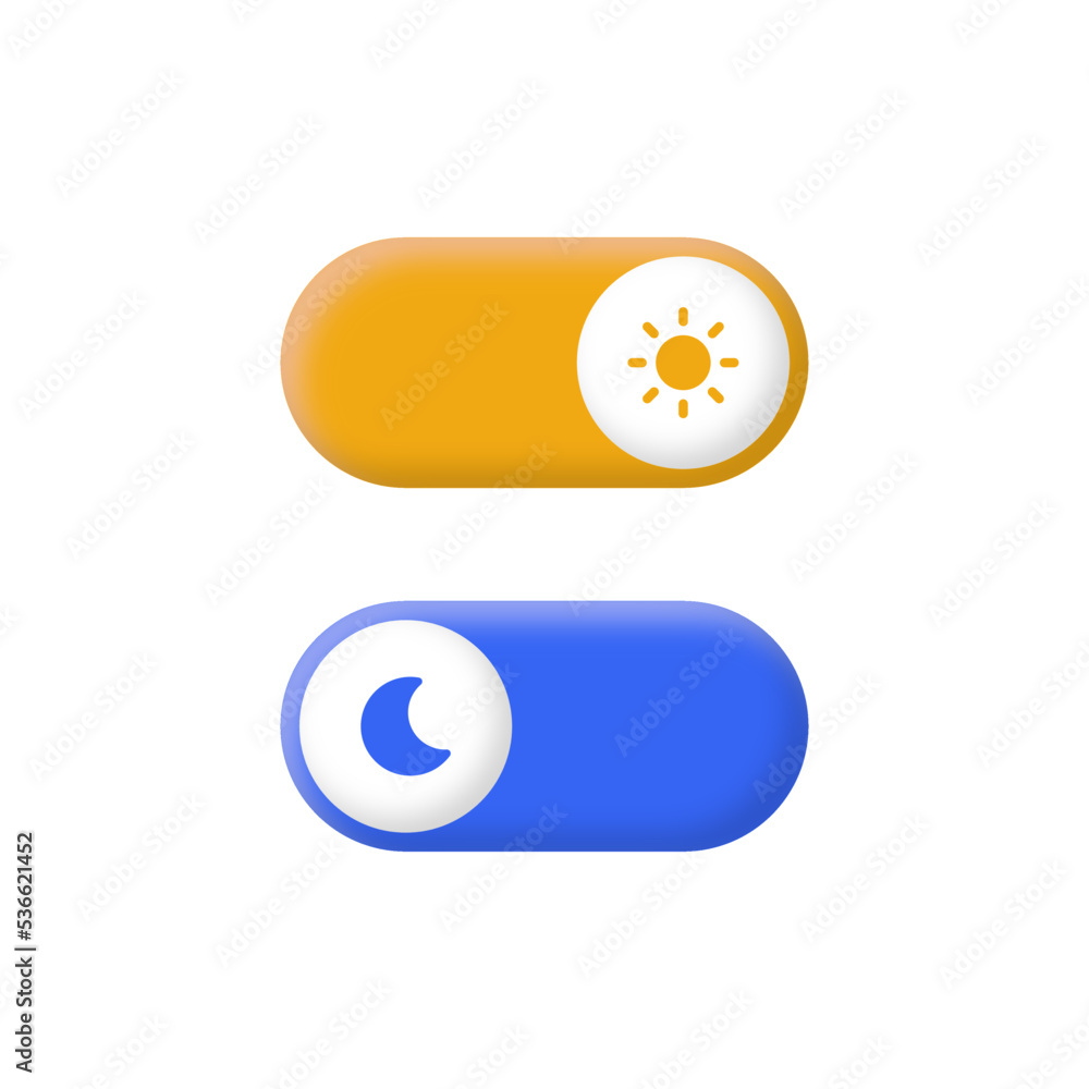 toggle switch buttons - dark mode, light mode switch button - On Off or ... toggle switch buttons - dark mode, light mode switch button - On Off or ...