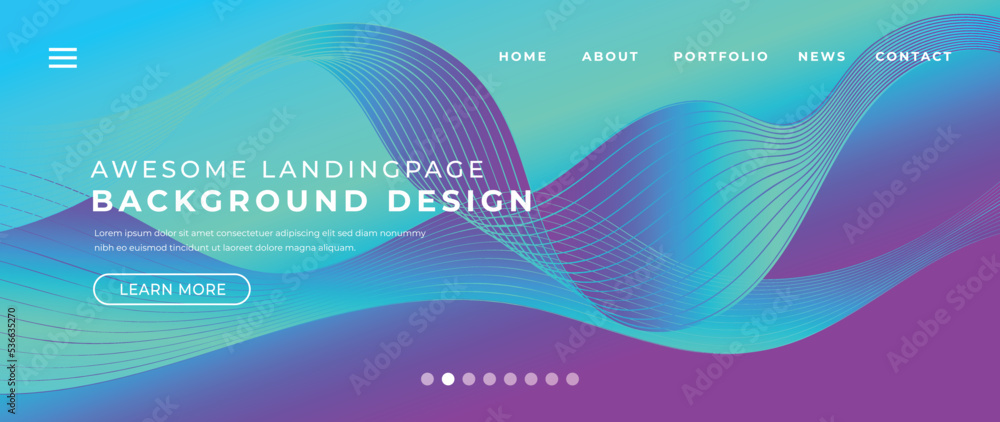 Website page gradient background vector. Modern digital wallpaper with ...