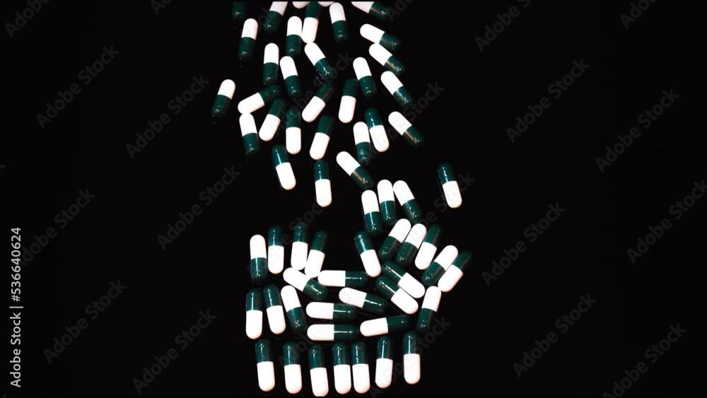 Pills transforming into skull. Health destruction by drug abuse ...