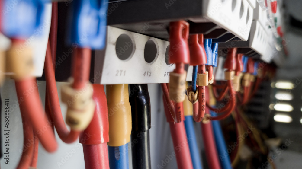 Cable instalation for connection wiring circuit from terminal control ...