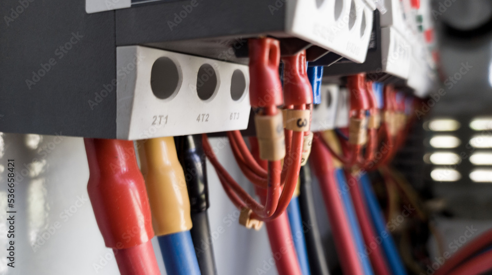 Cable instalation for connection wiring circuit from terminal control ...